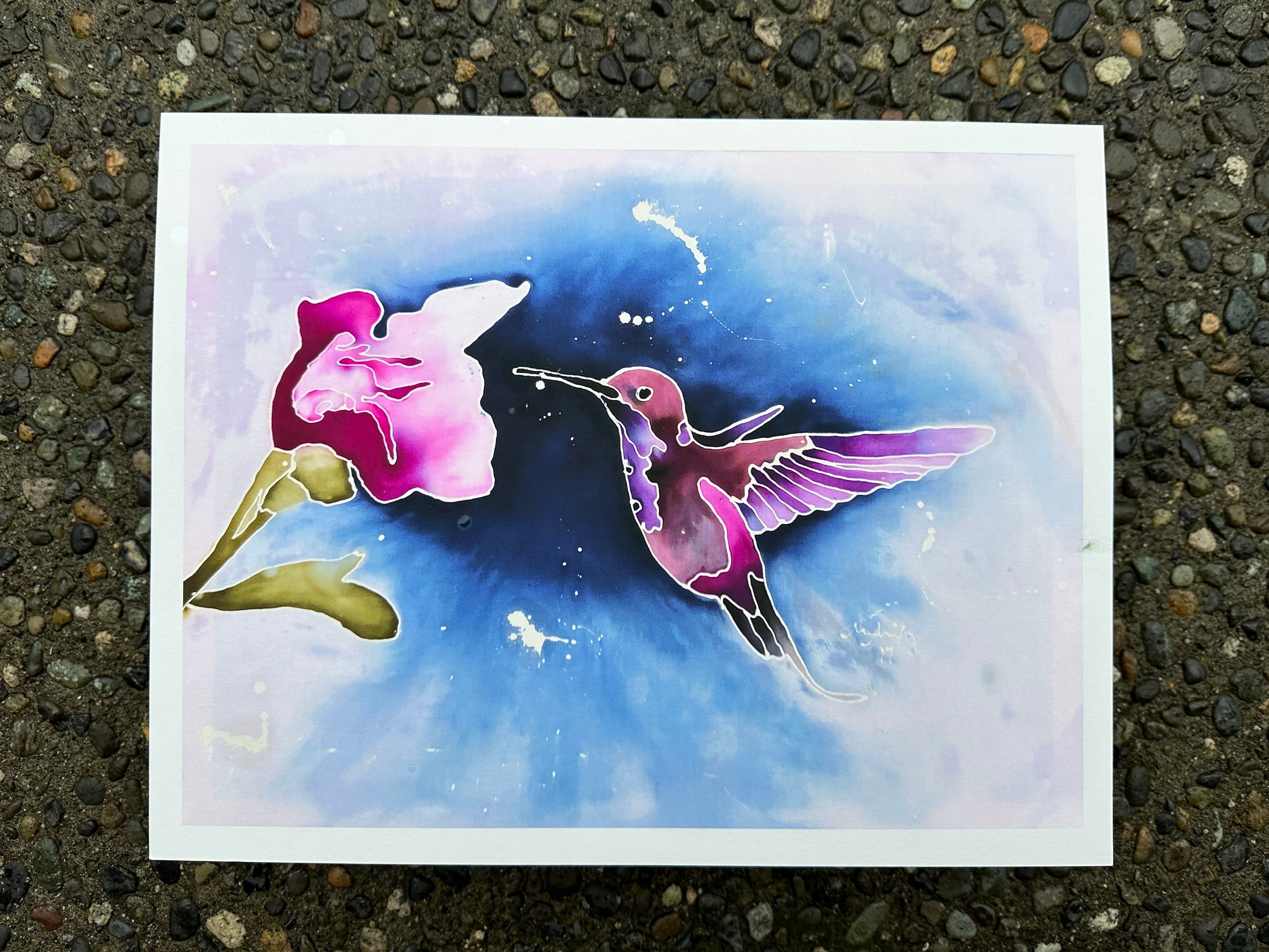 Purple Hummingbird Print – Sacral Ocean